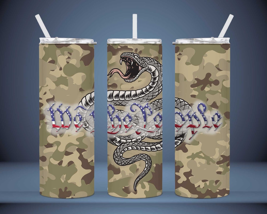 2nd Amendment - We the People Snake - 20oz. Straight Tumbler Digital ...