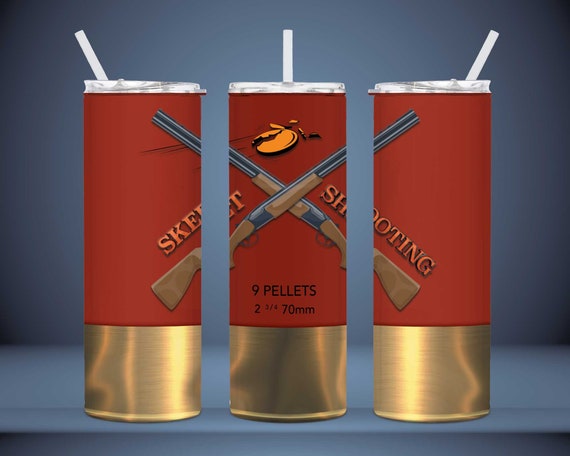 Skeet Shooting Shotgun Shell Red 20oz. Straight Tumbler - Etsy