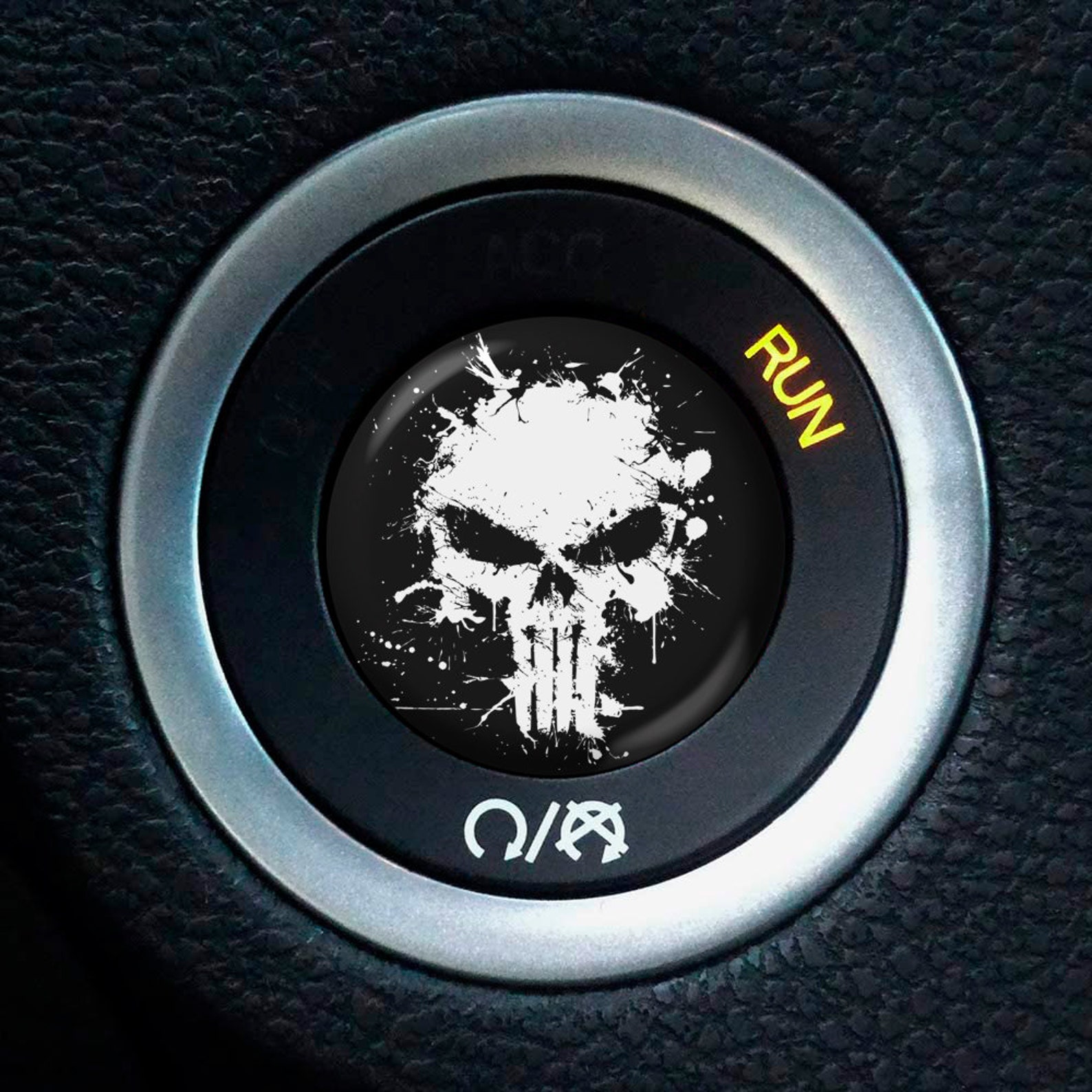 Custom Start Button Overlay: punisher Skull Splatter for - Etsy
