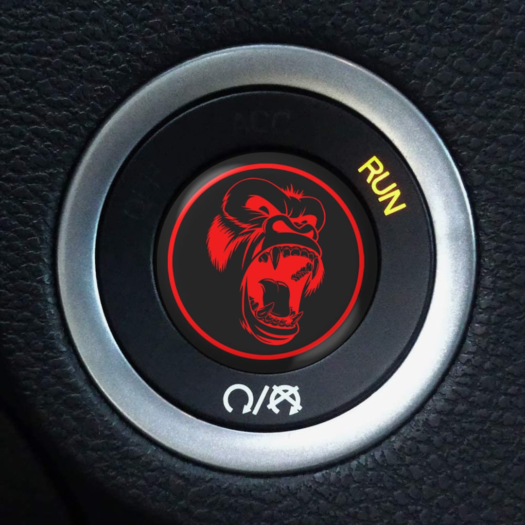 Custom Start Button Overlay: "angry Ape" V1 Fits Dodge Charger ...