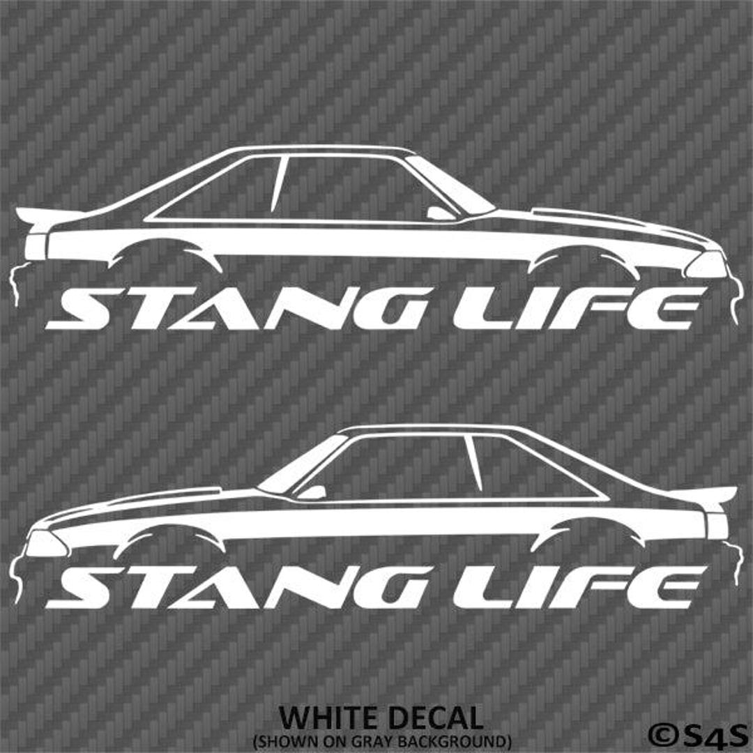 Stang Life Mustang Inspired Fox Body Racing Muscle Car Vinyl Decal ...