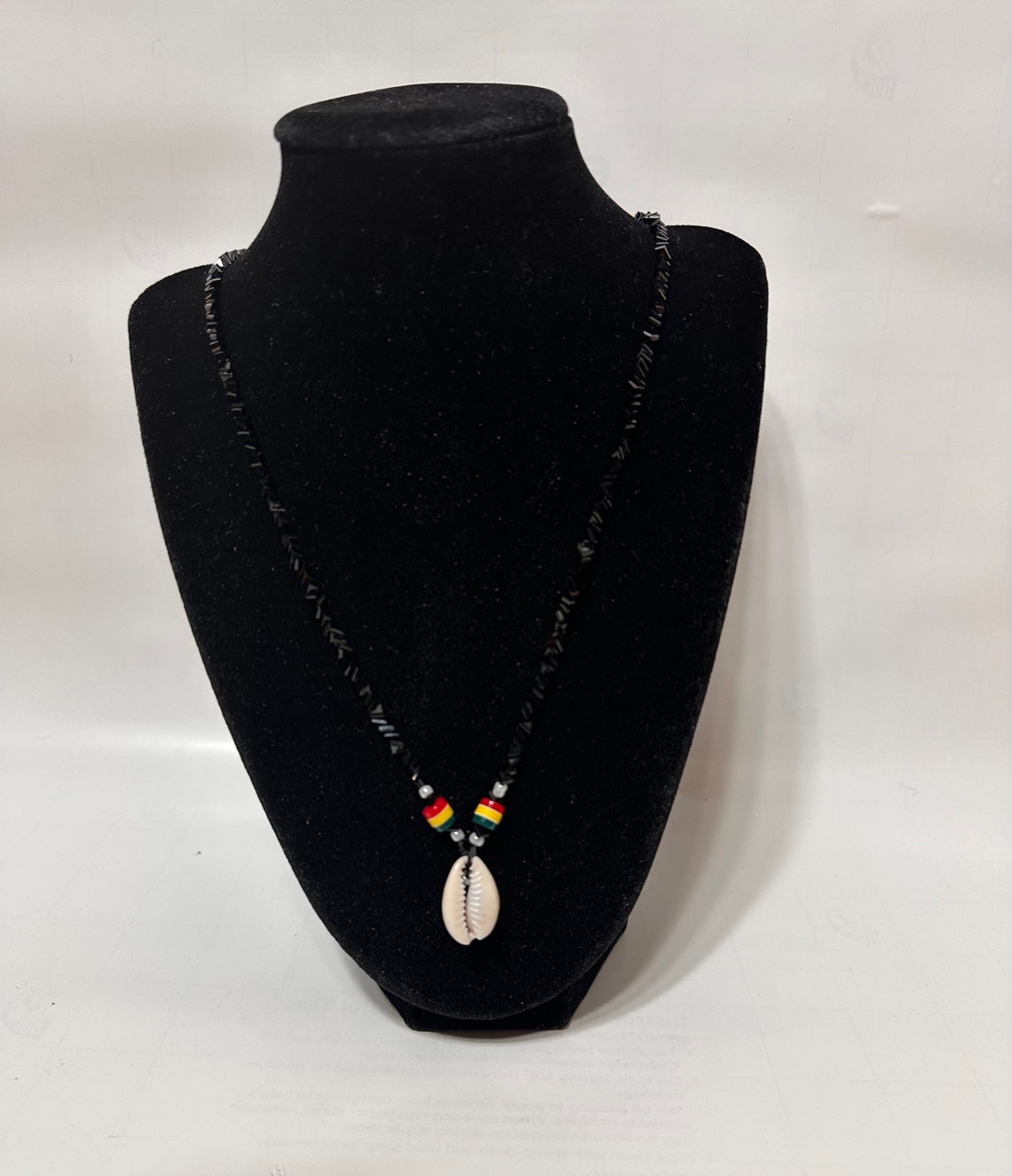 African Cowrie Seashell With Triangle Austrian Crystal Charms Glass ...