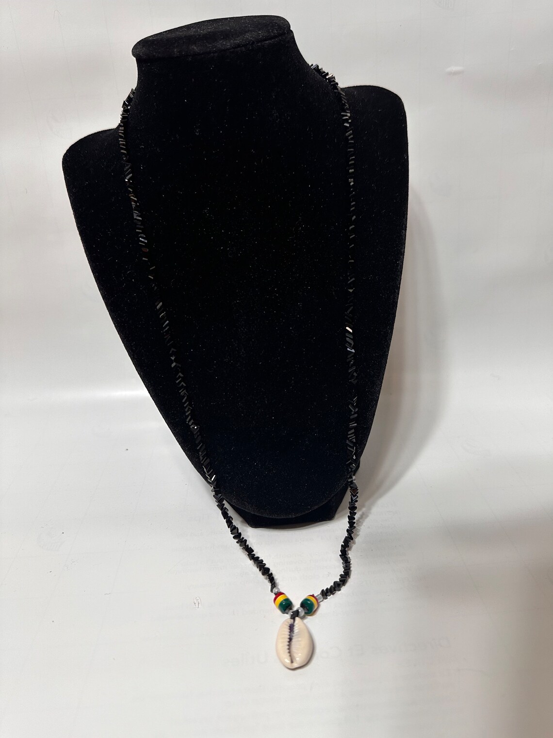 African Cowrie Seashell With Triangle Austrian Crystal Charms Glass ...