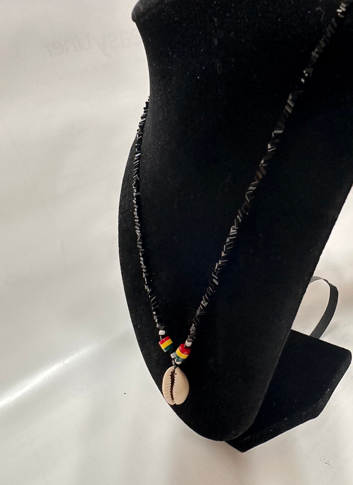 African Cowrie Seashell With Triangle Austrian Crystal Charms Glass ...