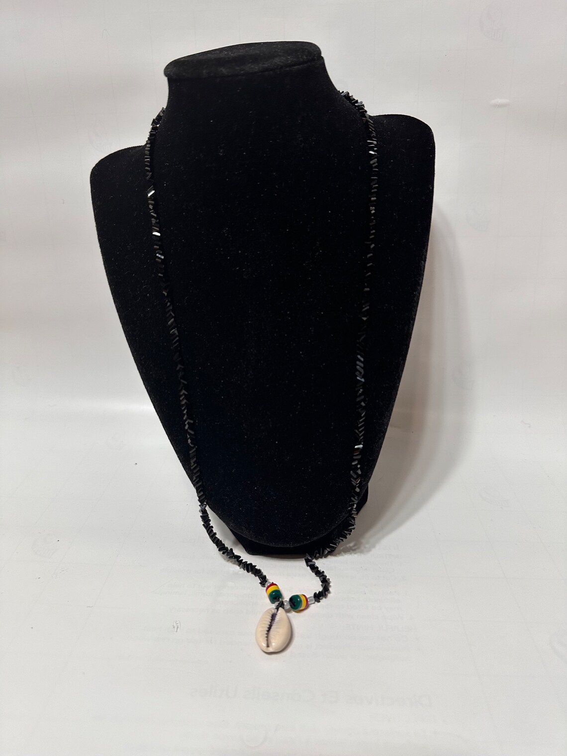 African Cowrie Seashell With Triangle Austrian Crystal Charms Glass ...