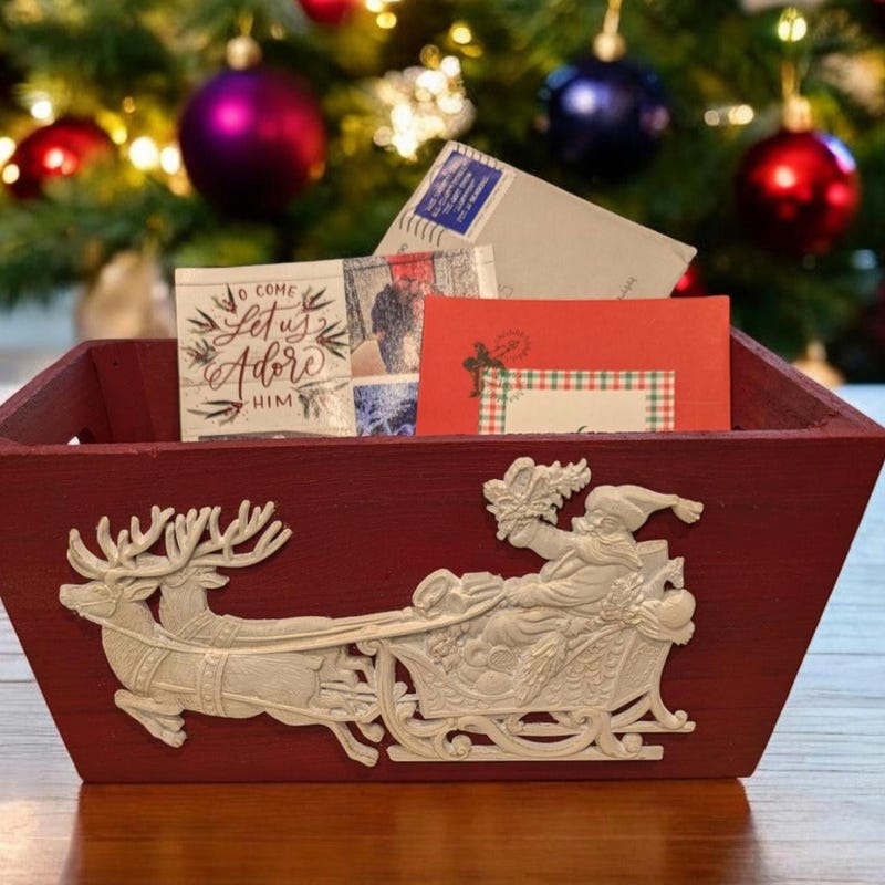 Christmas Card Holder - Etsy