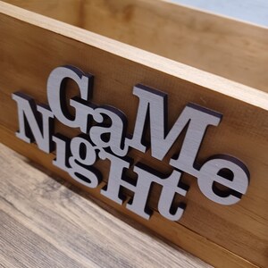 Handmade Golden Oak Game Night Box: Family Gift - Etsy