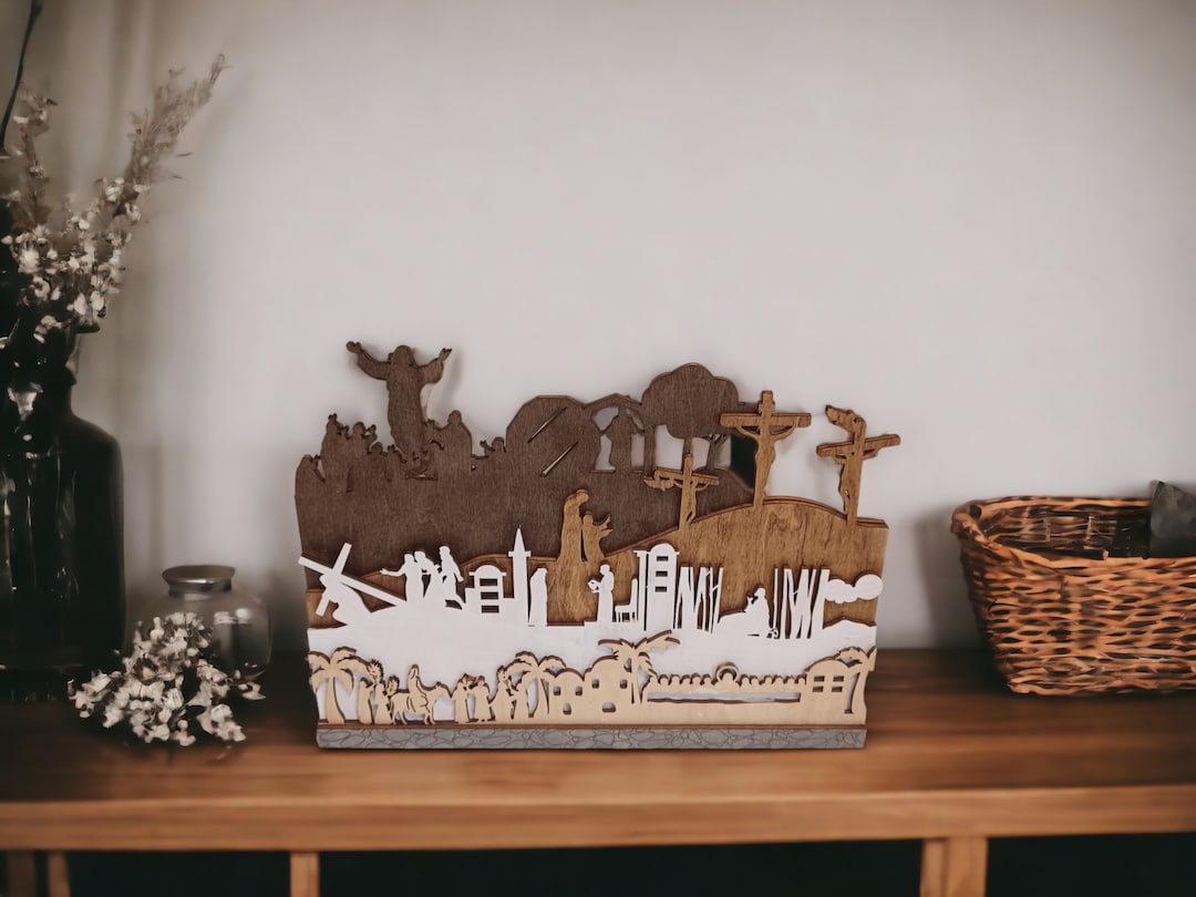 Easter Décor, Holy Week Scene, Easter Story, Christian Easter Décor - Etsy