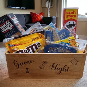 GAME NIGHT BOX, Family Game Night, Gift for the Family. Family Fun ...