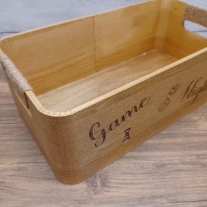 GAME NIGHT BOX, Family Game Night, Gift for the Family. Family Fun ...