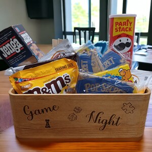 GAME NIGHT BOX, Family Game Night, Gift for the Family. Family Fun ...