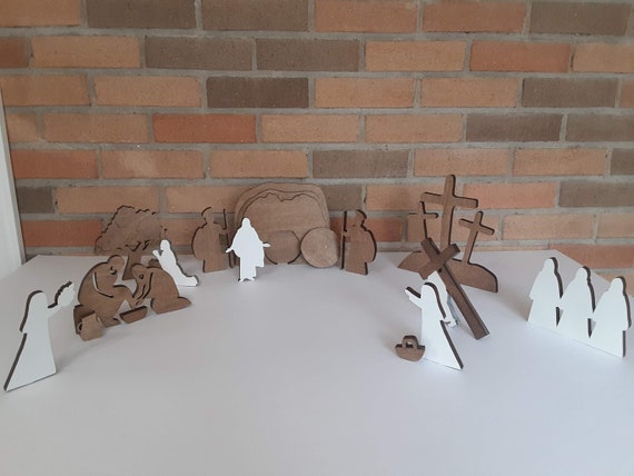 Resurrection Set Easter Week Wood Set Easter Resurrection | Etsy