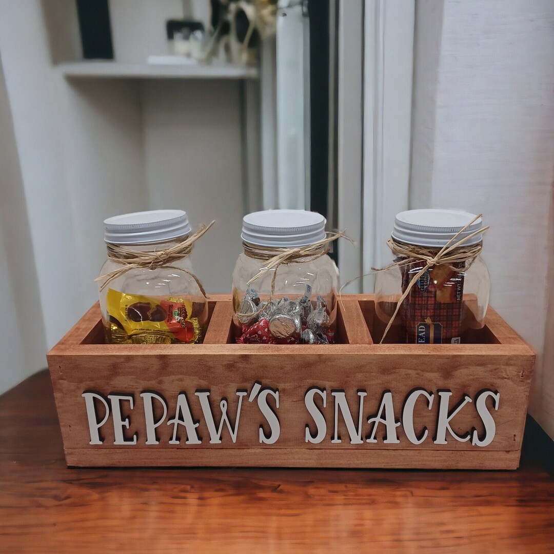 Personalized and Customized Snack Box, Snack Organizer, Snack Caddy ...