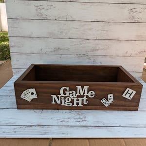 Handmade Golden Oak Game Night Box: Family Gift - Etsy