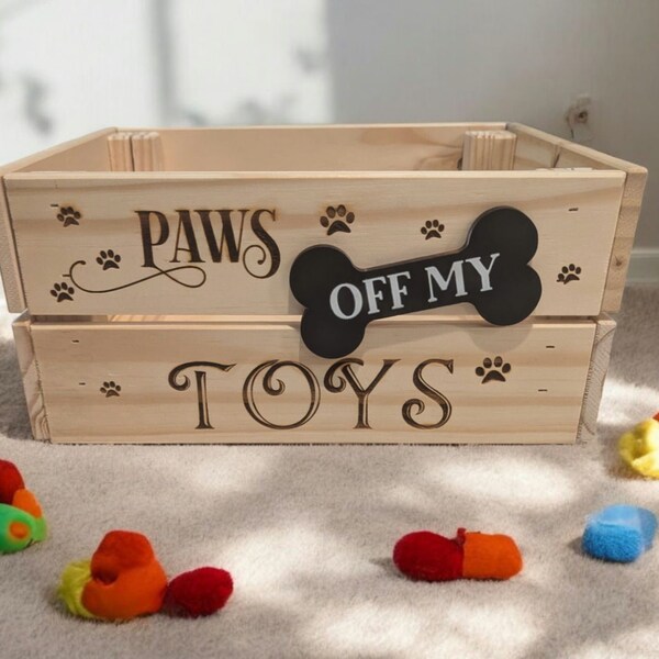 Dog Toy Box - Etsy