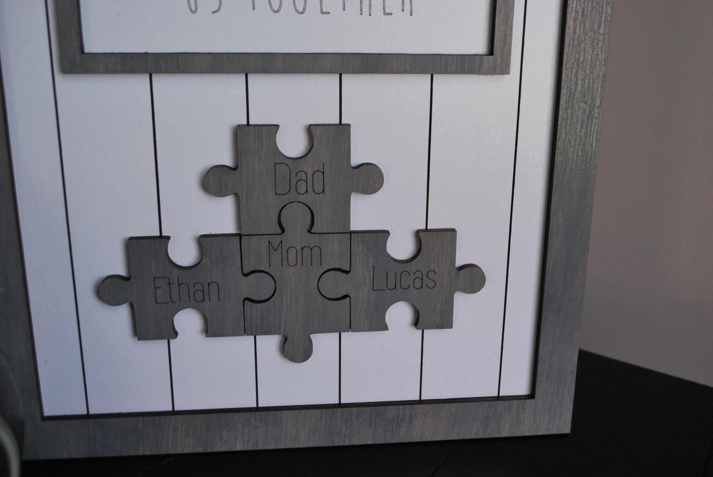 Mom Puzzle Sign Any Name Puzzle Sign Gift Family Name - Etsy