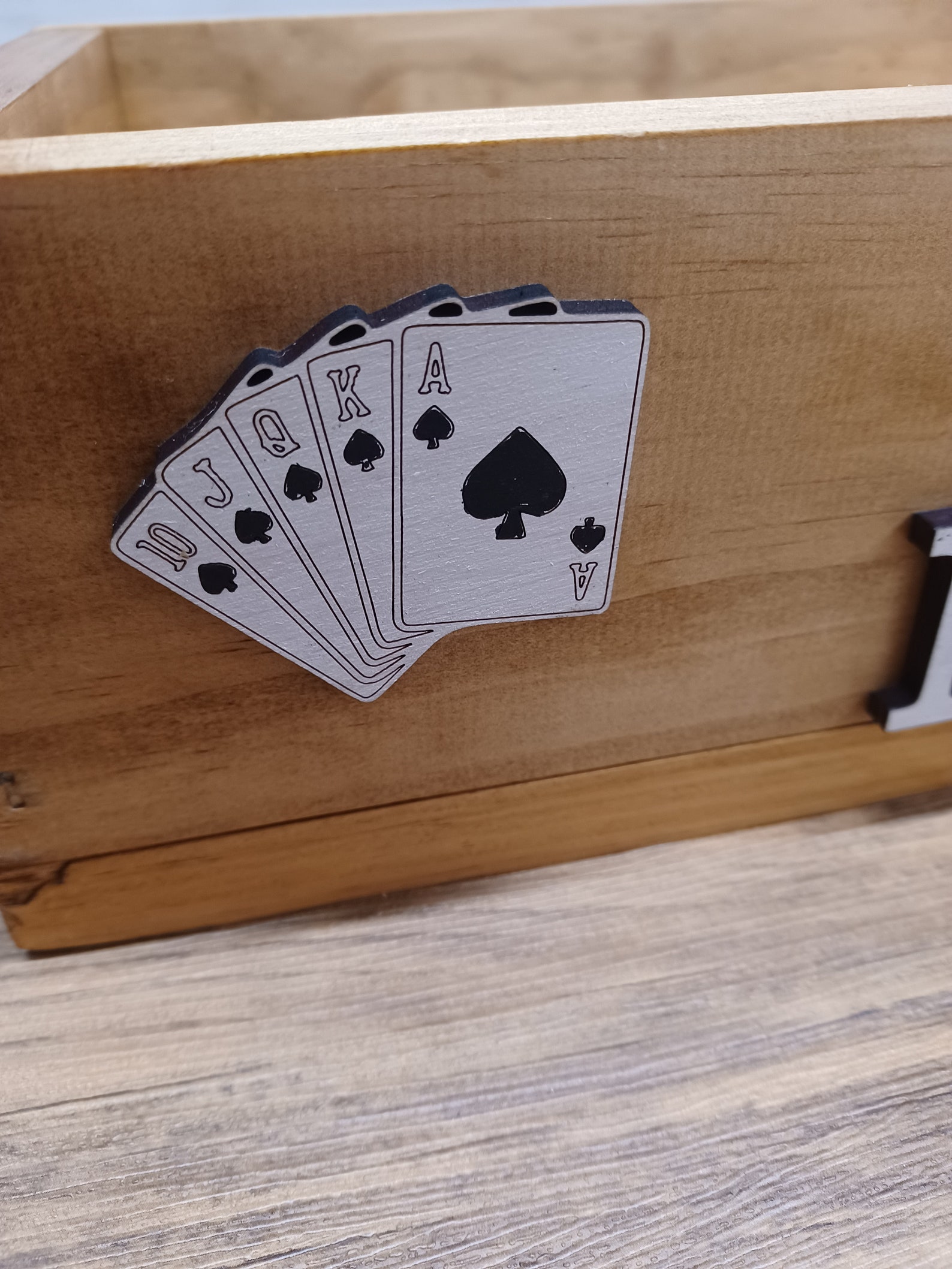 Handmade Golden Oak Game Night Box: Family Gift - Etsy