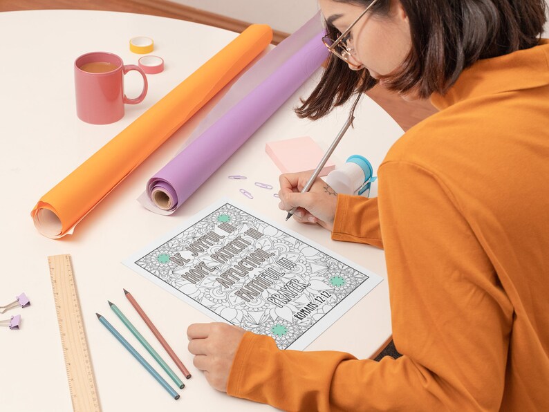 Bible Verse Coloring Page Printable - Adult Christian Coloring Book ...