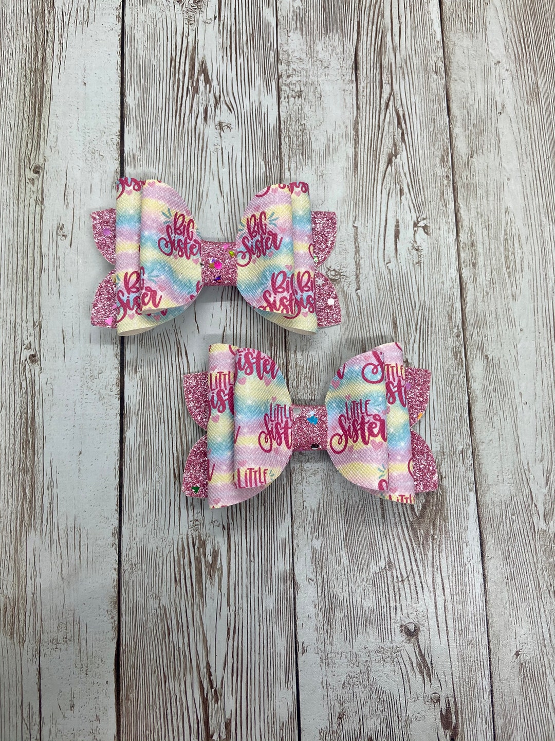 Big Sister, Little Sister Hair Bow, Matching Bows, Sister Bows, Faux ...