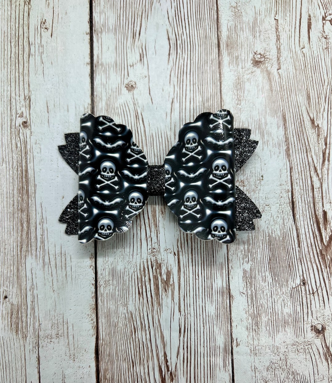 Halloween Hair Bow Skeleton Bow Skull Bow Toddler Hair - Etsy