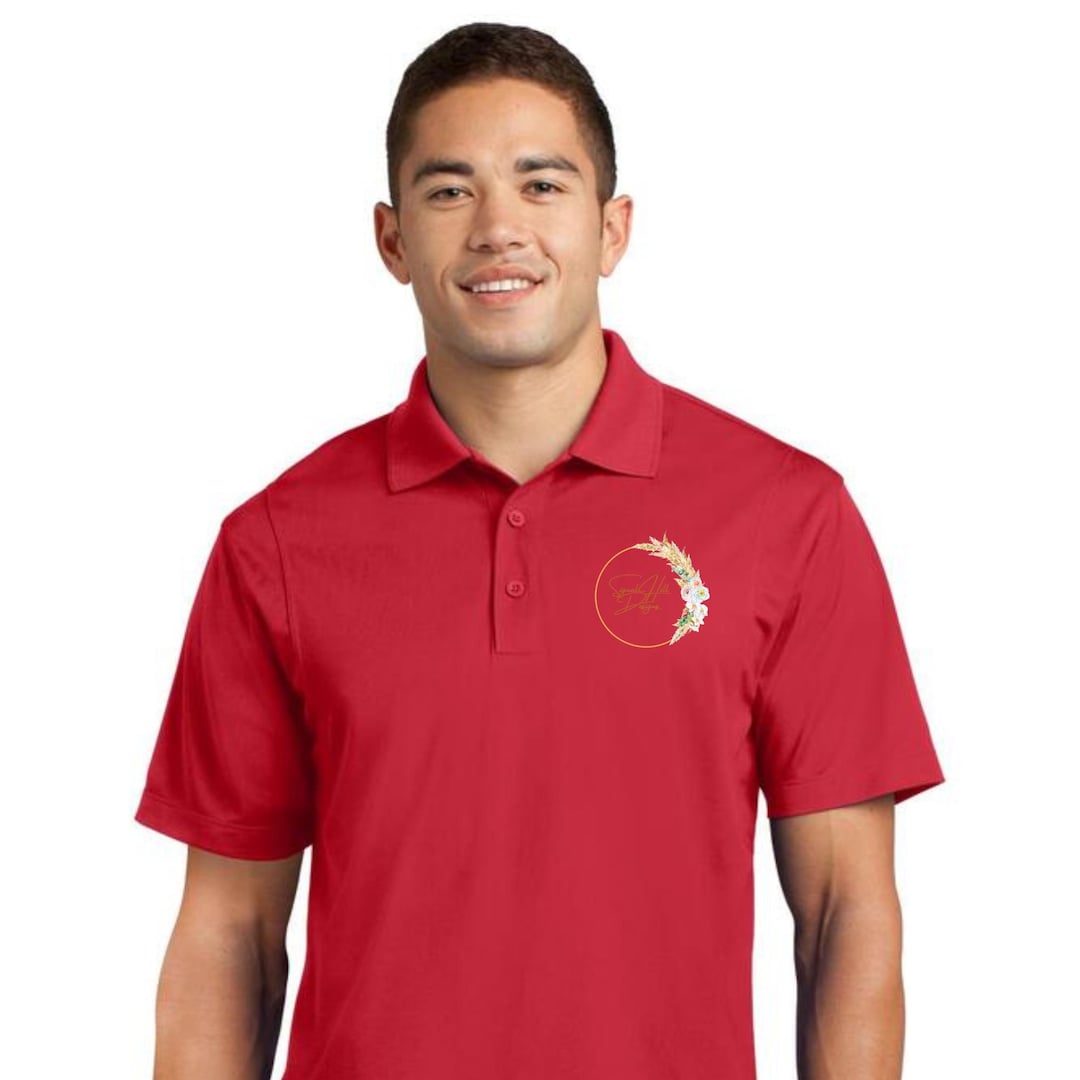 Custom Embroidered Polo! Sport-tek ST650 Micropique Sport-wick ® Polo ...