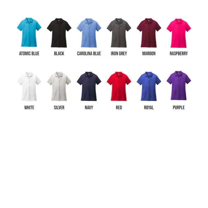 Custom Embroidered Women's Polo Shirt: Moisture-wicking Performance Tee ...