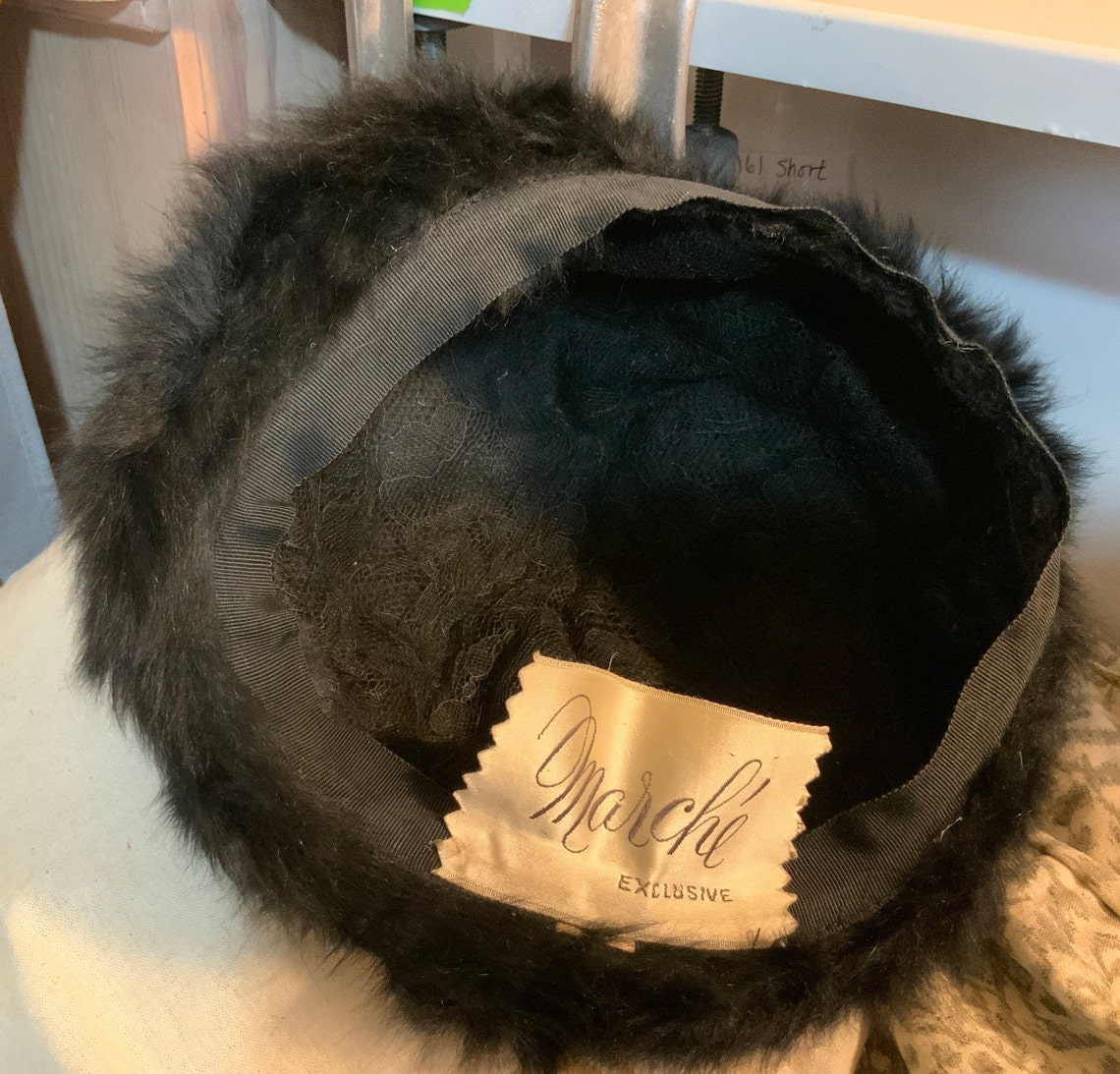 Black Furry Hat Vintage by Marche Exclusive. Maybe From 60s. - Etsy UK