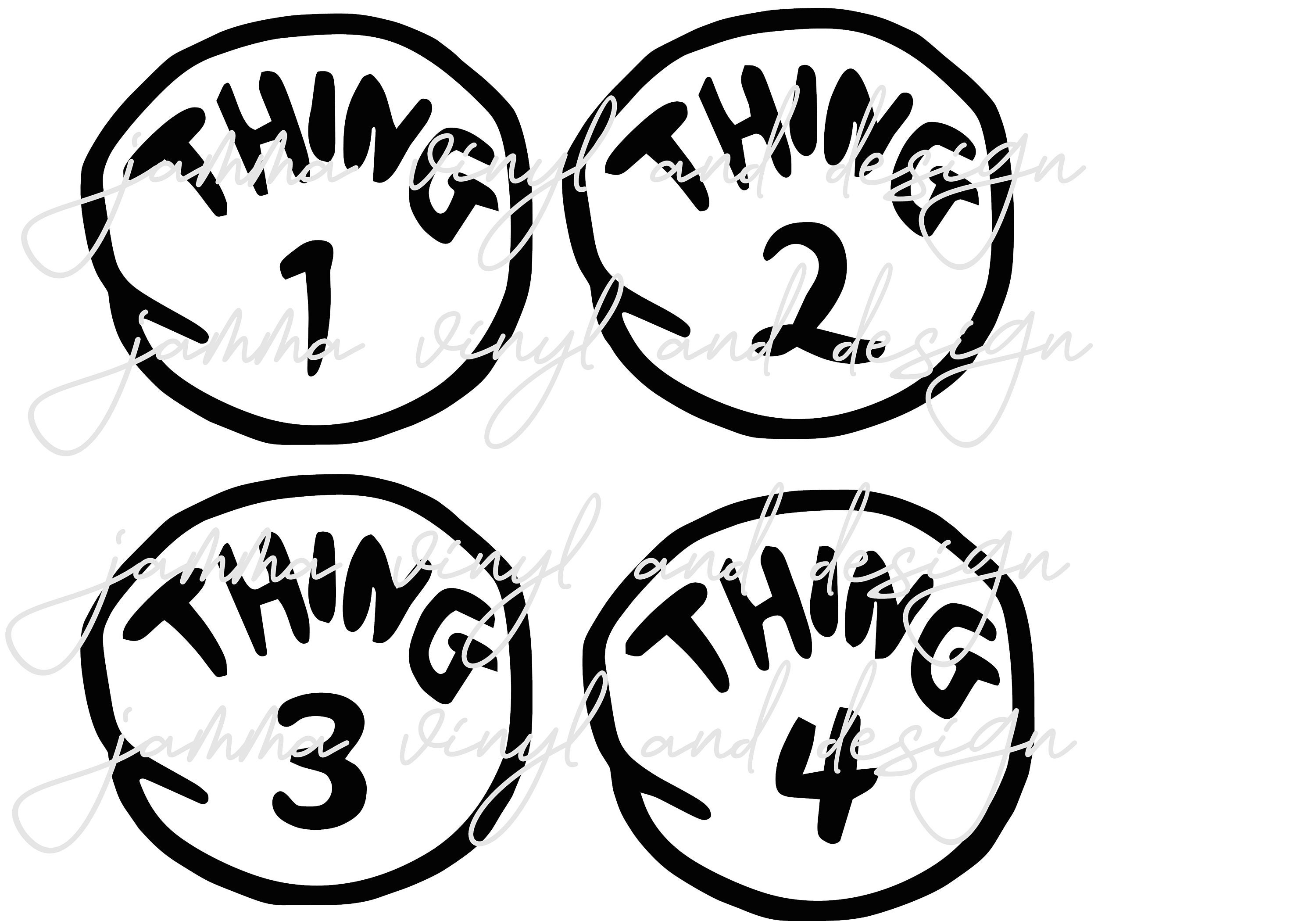 Dr. Seuss Things Pngjpegsvgdxf | Etsy