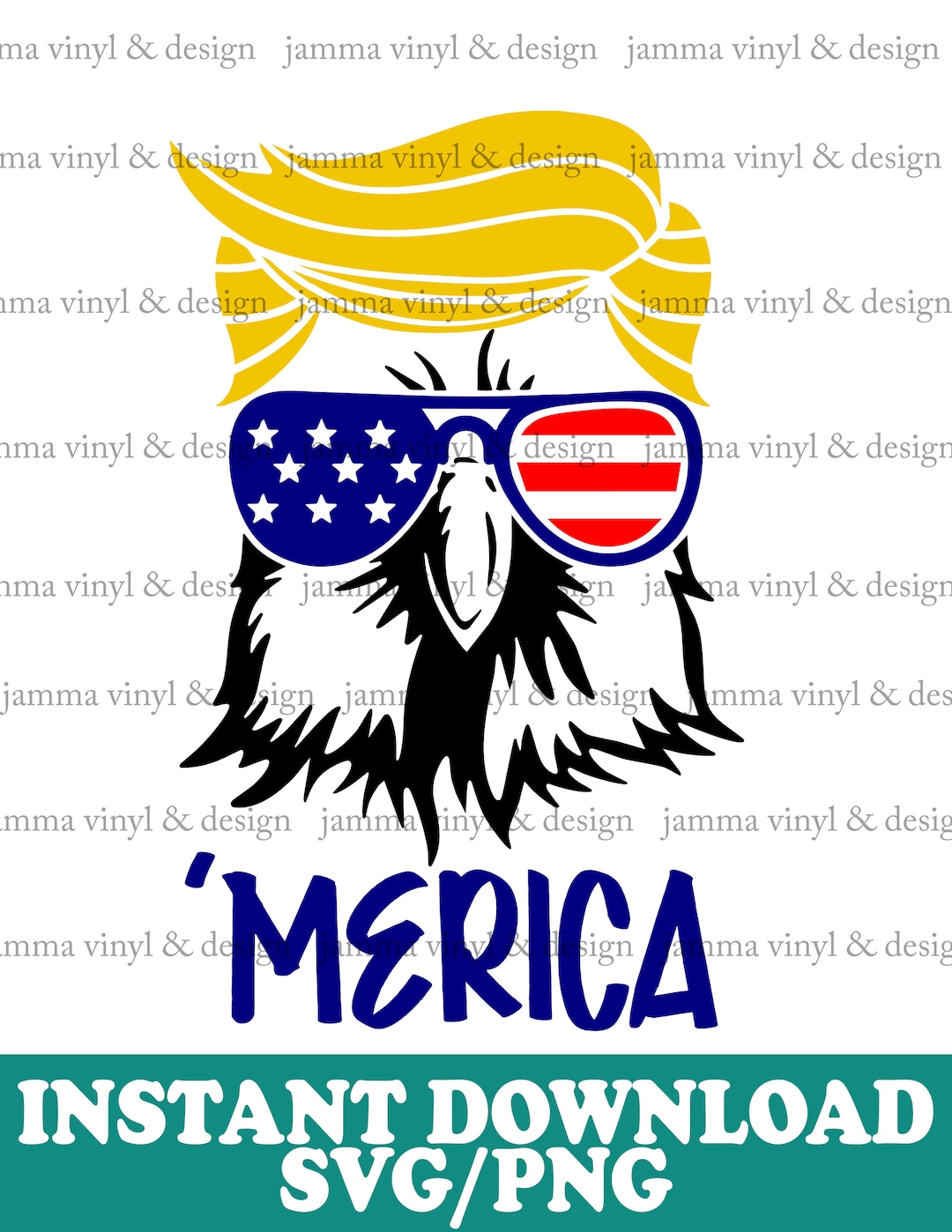 Merica Trump Eagle | Instant Download | PNG/SVG - Etsy