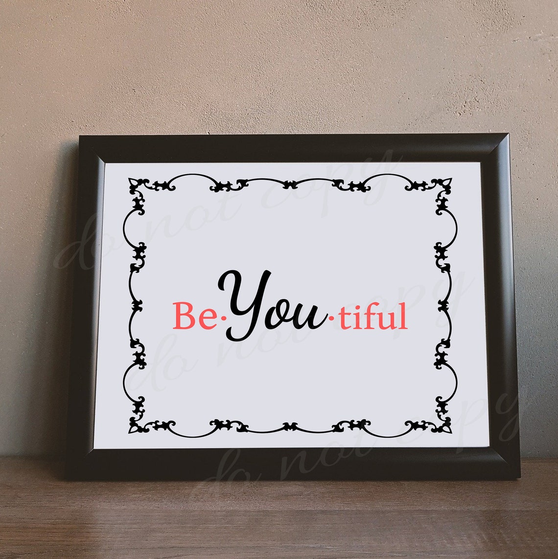 BeYoutiful svg png pdf instant download wall art home | Etsy