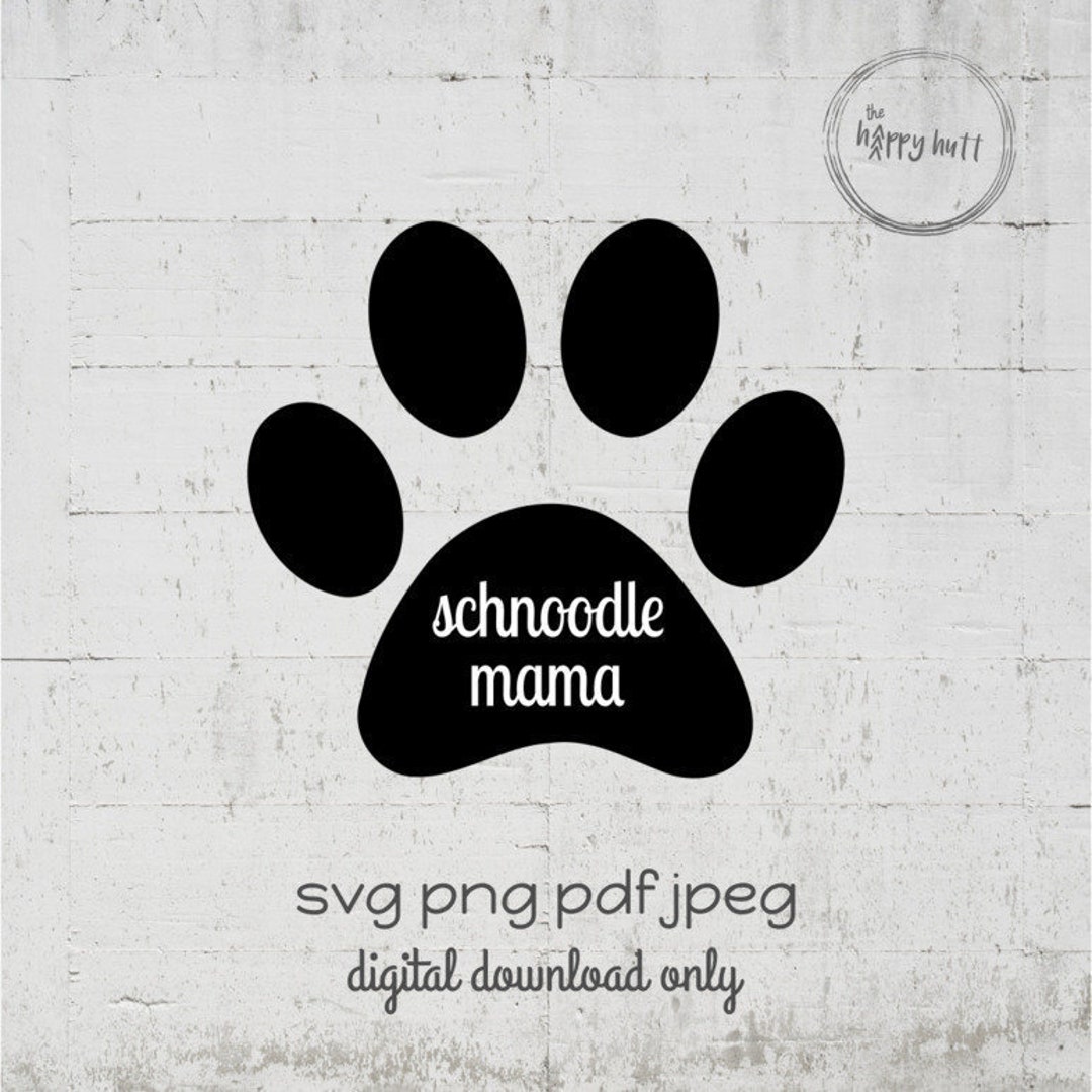 Schnoodle Svg, Dog, Pets, Gifts, Clip Art, Home Decor, Digital Download ...
