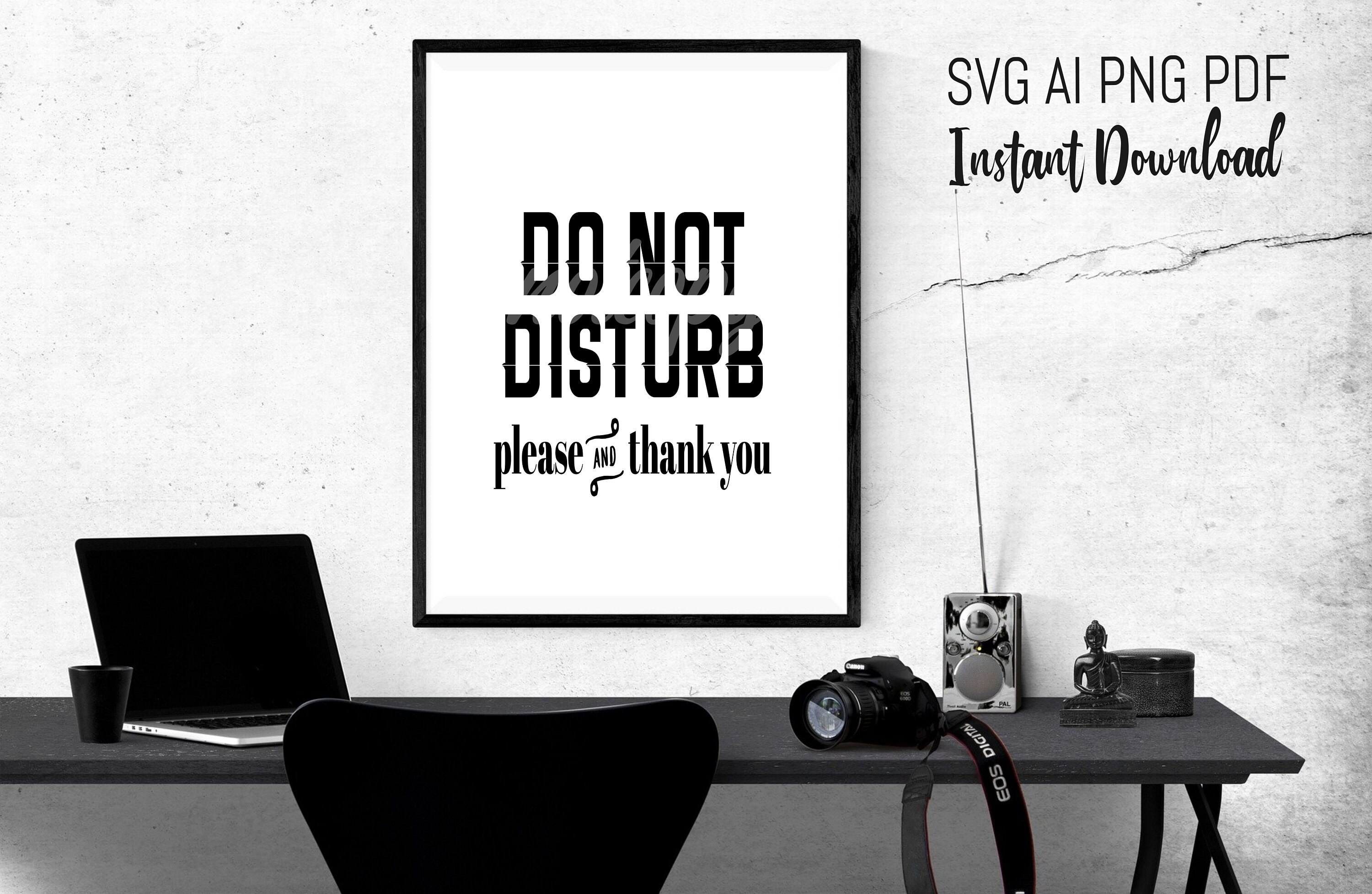 No molestar, oficina, letrero, arte de pared, letrero de oficina ...