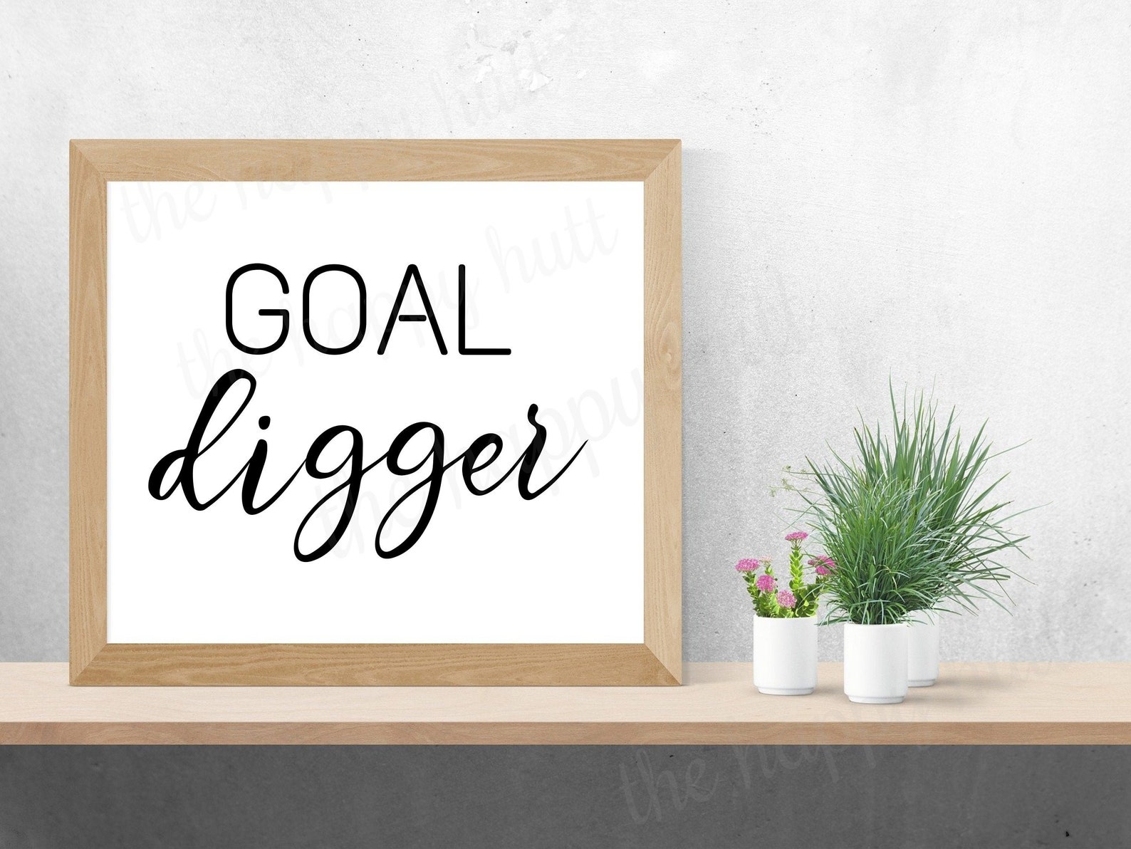 Goal Digger Digital Download, SVG, PNG, PDF, Jpeg, Wallart, Quotes ...