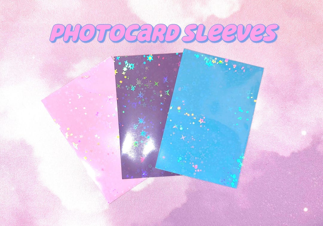 Holographic K-pop Photocard Card Sleeves, Penny Sleeves, Game Card ...