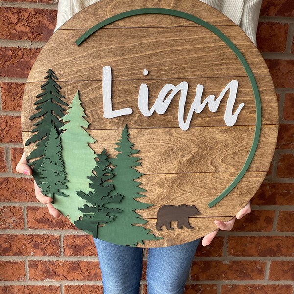 Forest Theme Nursery - Etsy