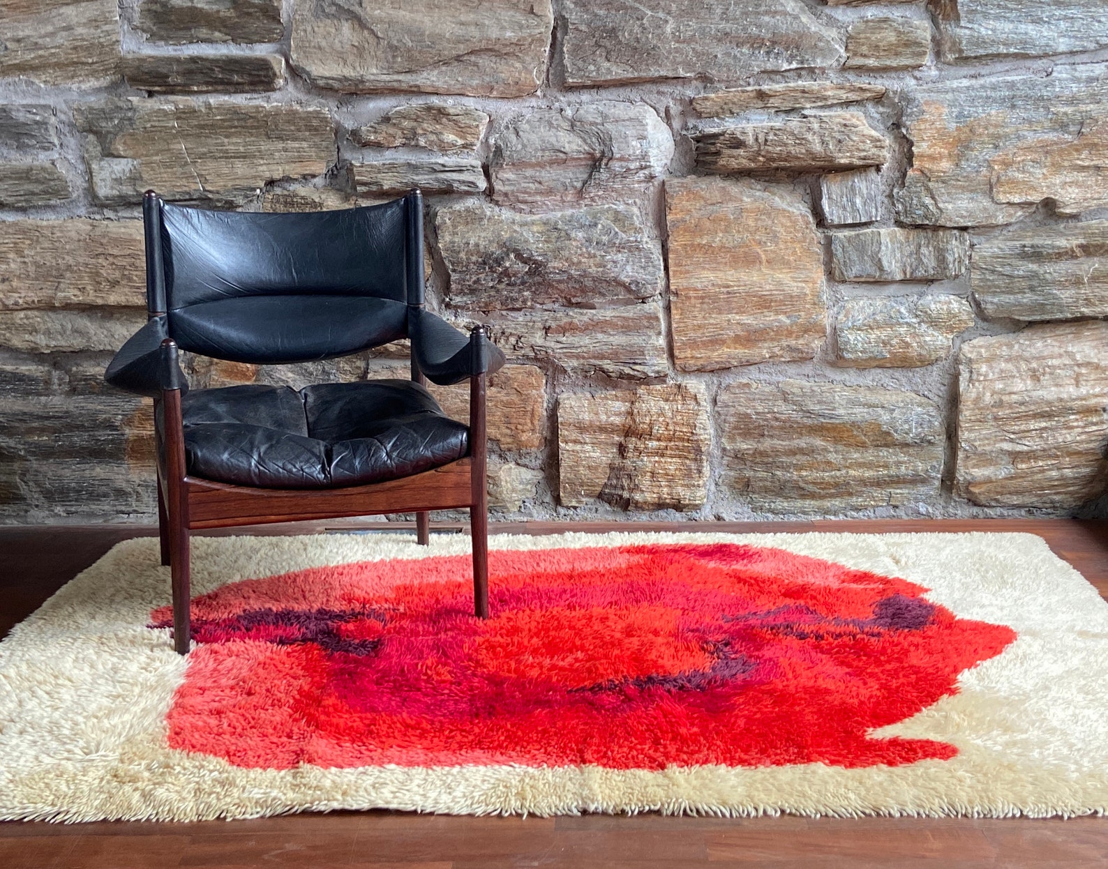 Mid Century Danish Ege Rya Wool Rug - Etsy