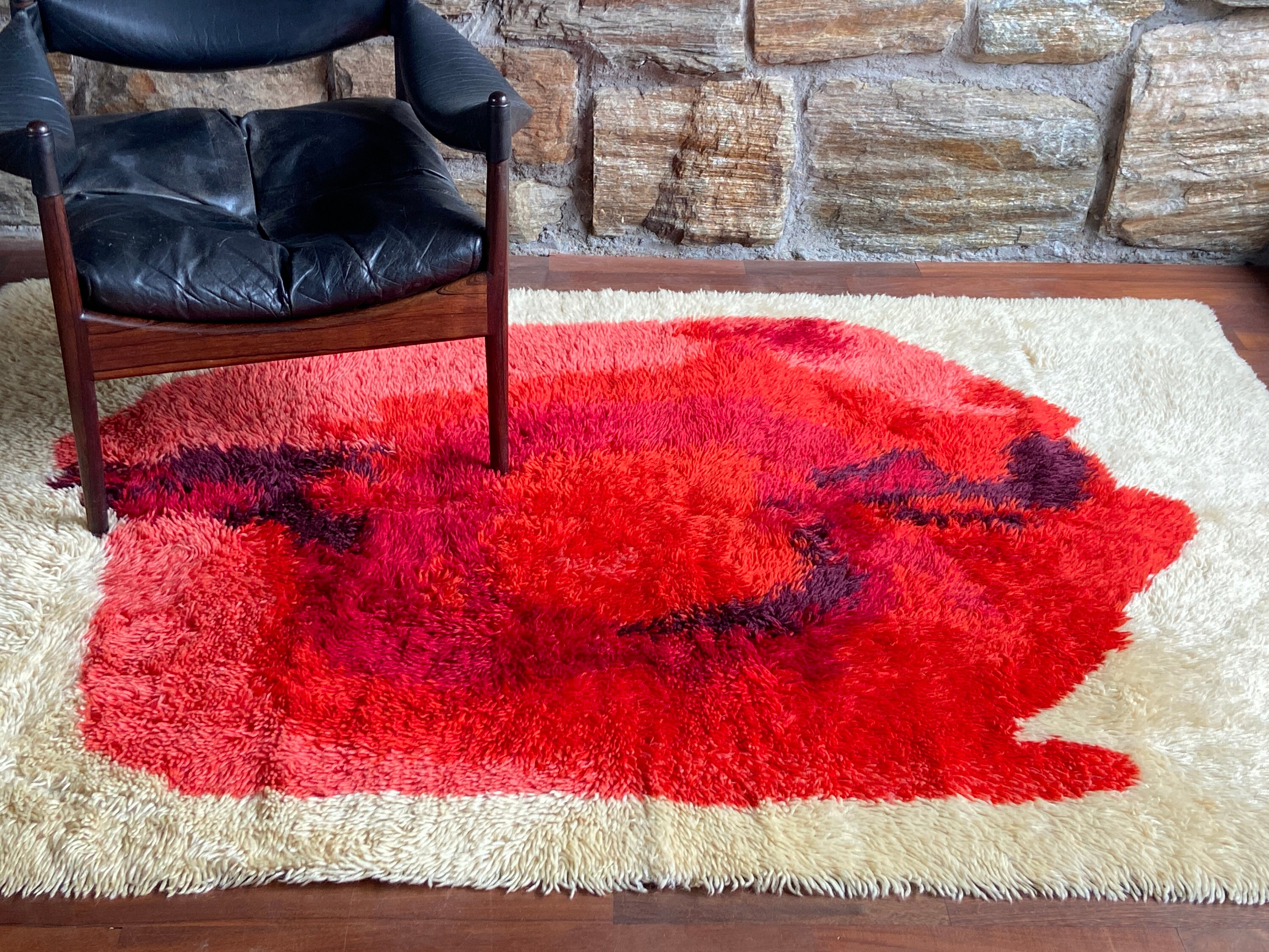 Mid Century Danish Ege Rya Wool Rug - Etsy