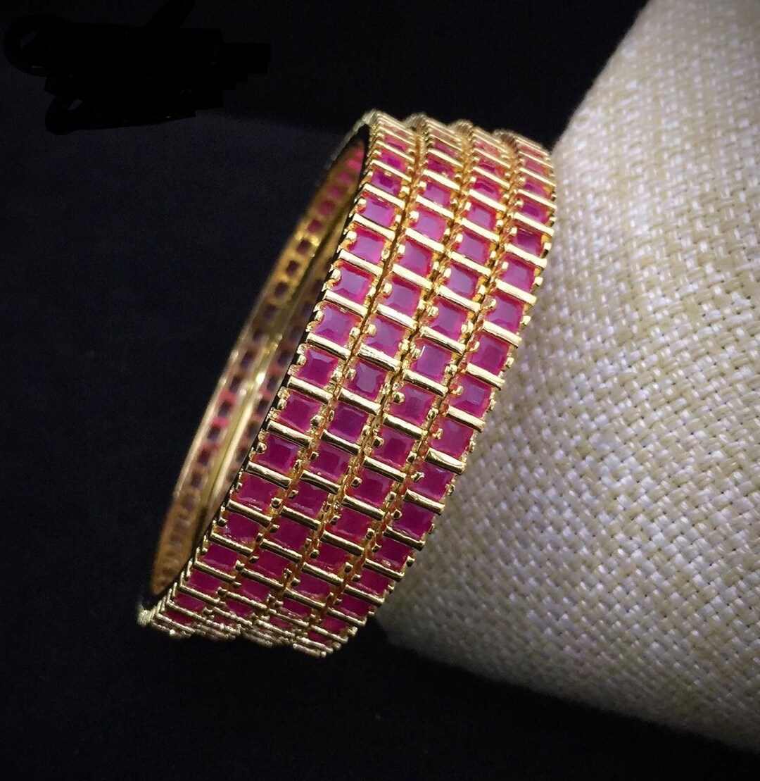 2 OR 4 Bangles | One Gram Gold | Indian Jewelry | South Indian Wedding ...