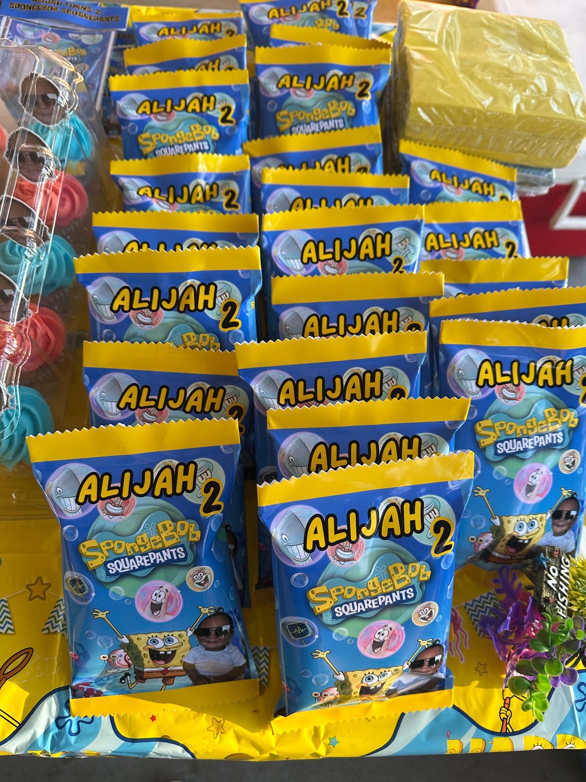 Spongebob Chip Bags / Party Favors / Spongebob Theme / Prefilled ...