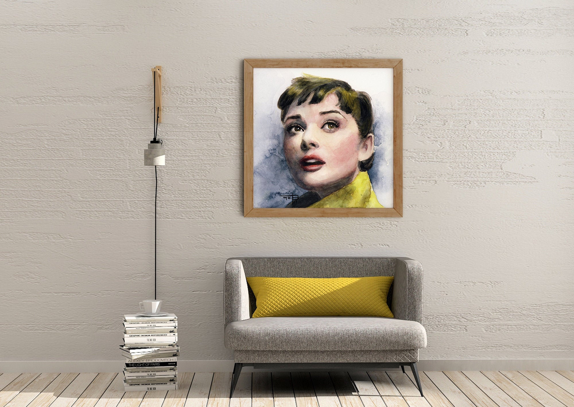 Audrey Fine Art Print of an Original Watercolor Painting of - Etsy
