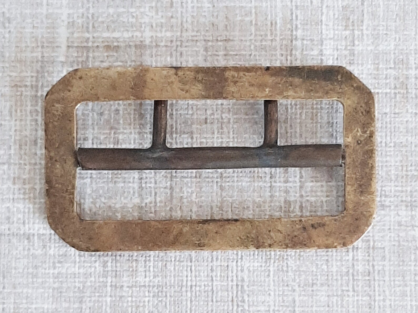 Octagonal Brass Buckle, Two Prong Brass Buckle, Brass Finish Craft ...