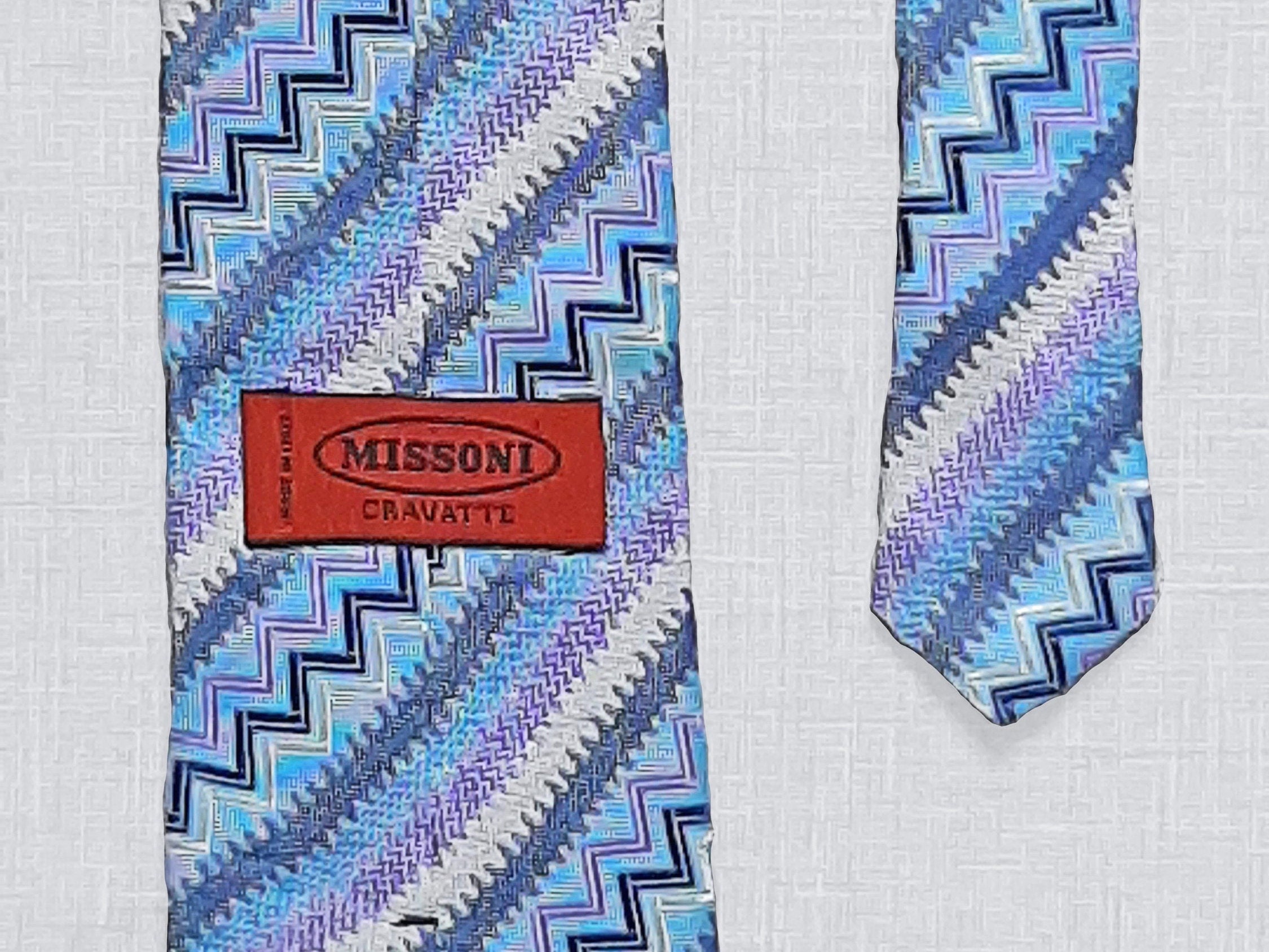Missoni Mens Necktie Accessory, Missoni Mens Accessory, Jacquard Weave ...