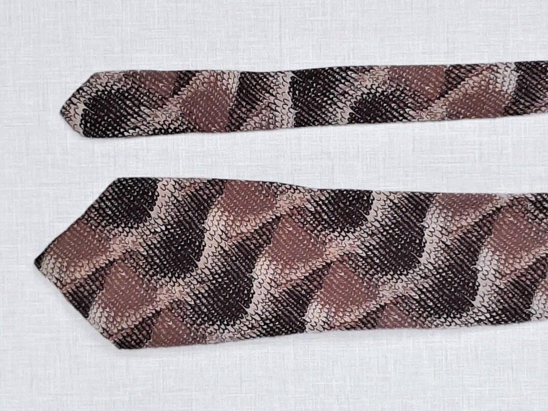 1970s Kipper Style Necktie 1970s Snake Print Style Necktie - Etsy