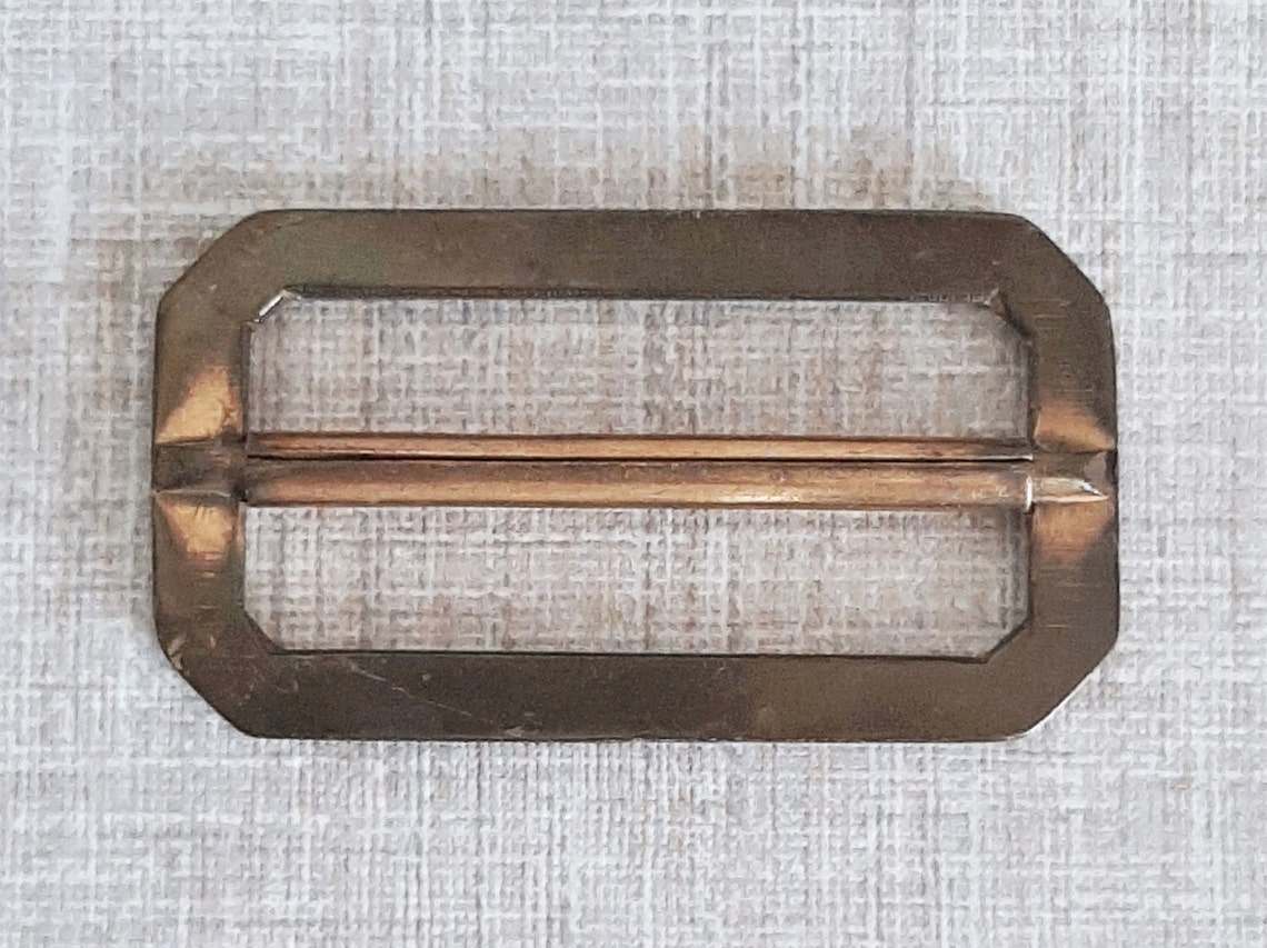 Octagonal Brass Buckle, Brass Finish Craft Buckle, Attractive Vintage ...