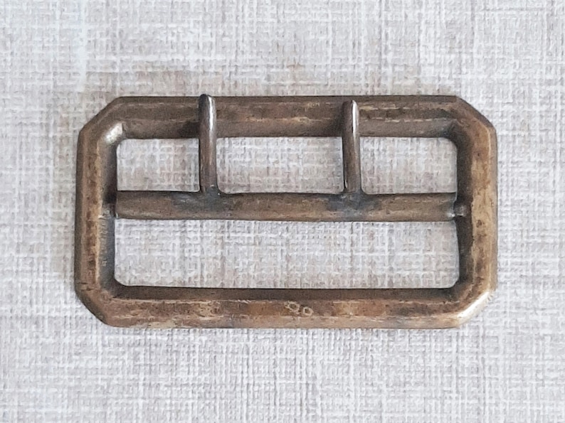 Octagonal Brass Buckle, Two Prong Brass Buckle, Brass Finish Craft ...