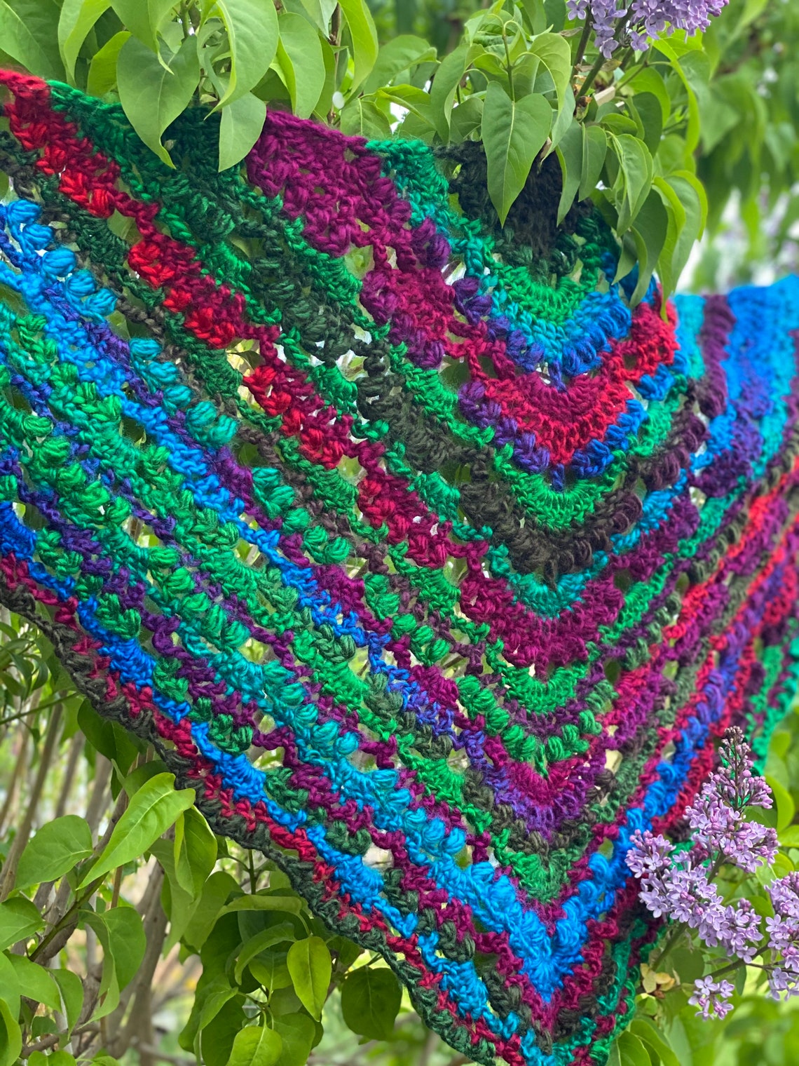 Multi Color Shawl Triangle Scarf 2020/2021 Fall/winter | Etsy