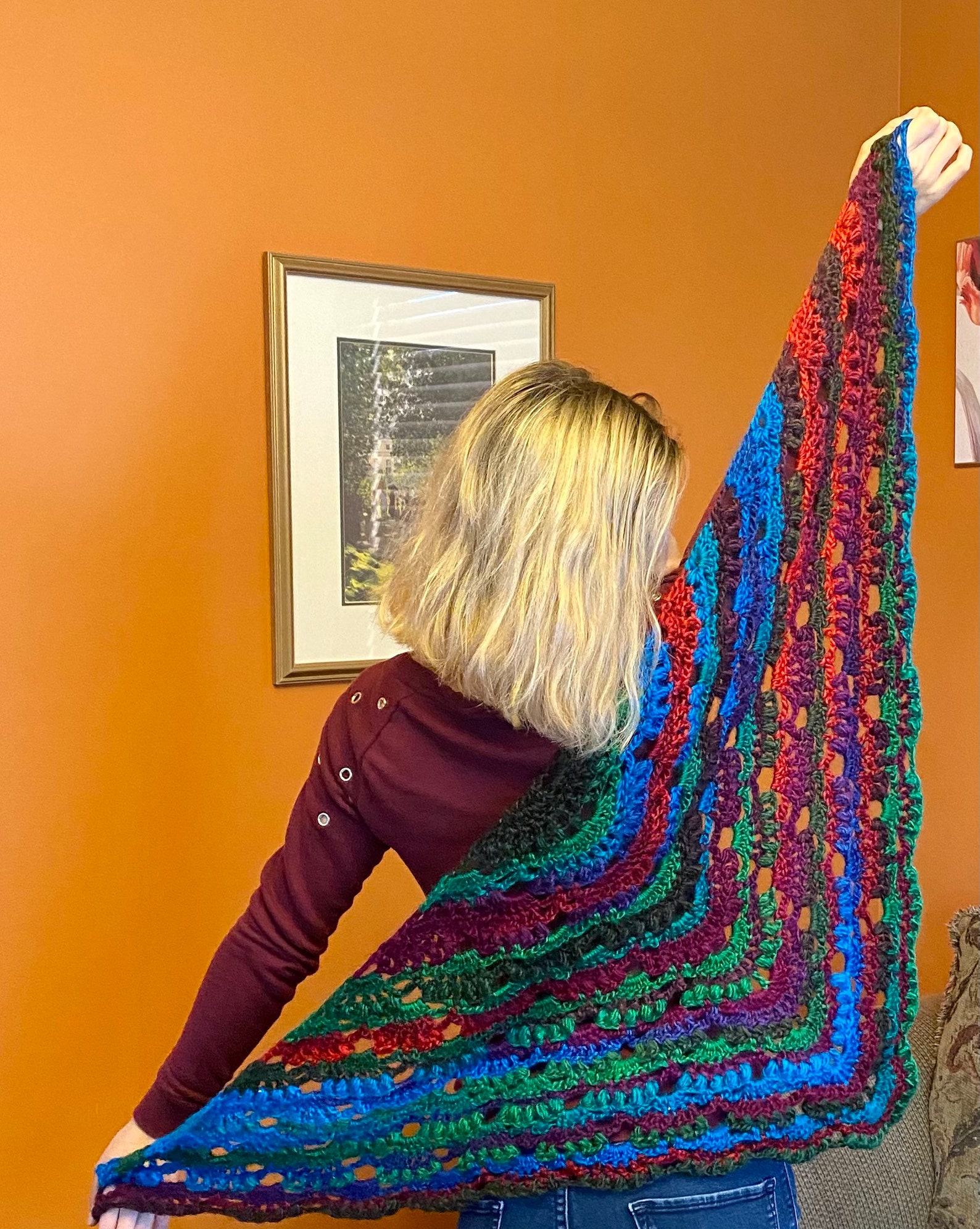 Multi Color Shawl Triangle Scarf 2020/2021 Fall/winter Fashion-unique ...