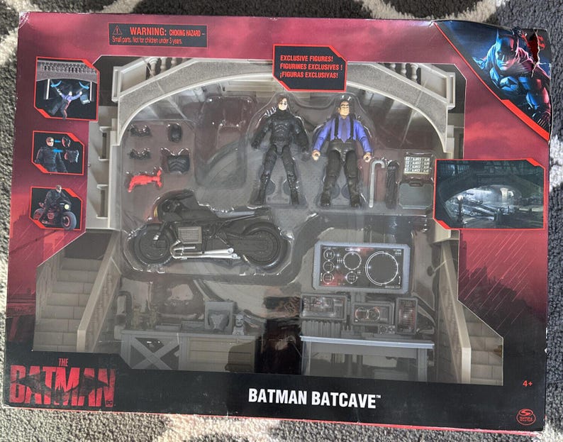 DC Comics Batman Batcave Action Figure Set With Penguin & Batcycle - Etsy