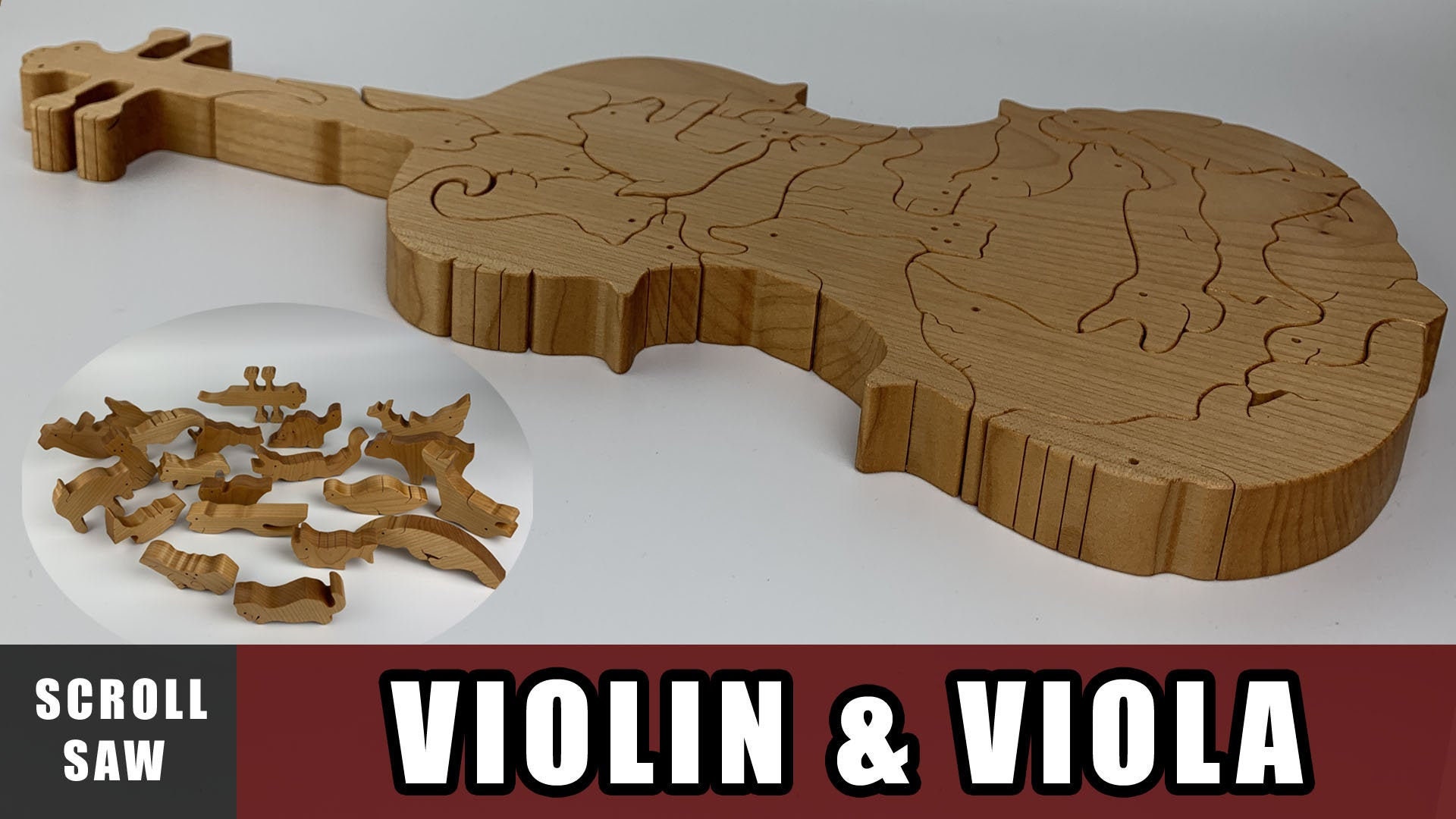 Violin Viola Puzzle 20pcs-scroll Saw Pattern - Etsy