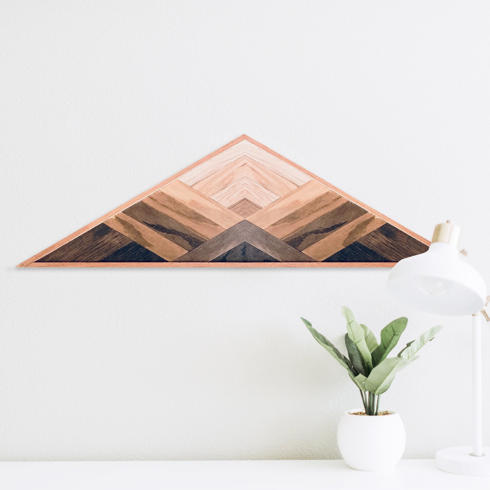 Mountain Sun Geometric Wood Wall Art Wooden Wall Art - Etsy